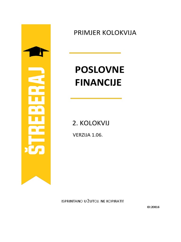 ID 20816 - PF Primjer 2.kolokvija AcN2XrF PDF | PDF