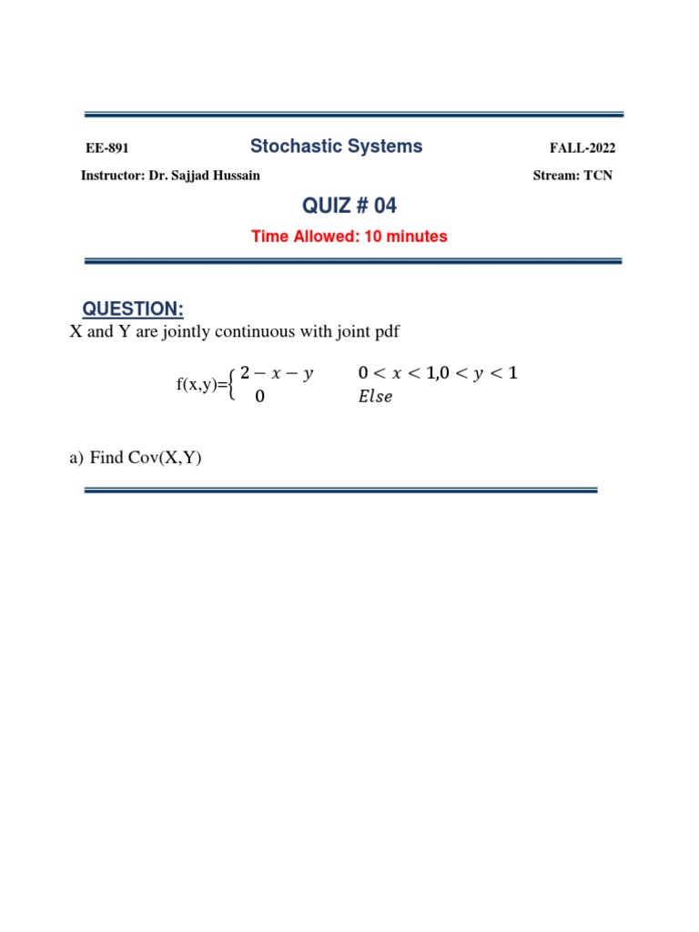 Quiz 4, TCN PDF | PDF