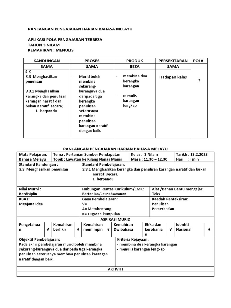 Isnin BM 3n - II | PDF