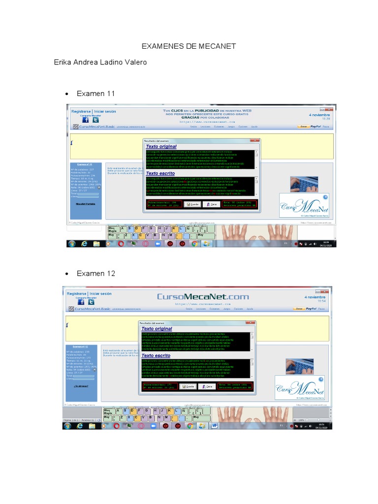Examenes de Mecanet 11 Al 15 | PDF
