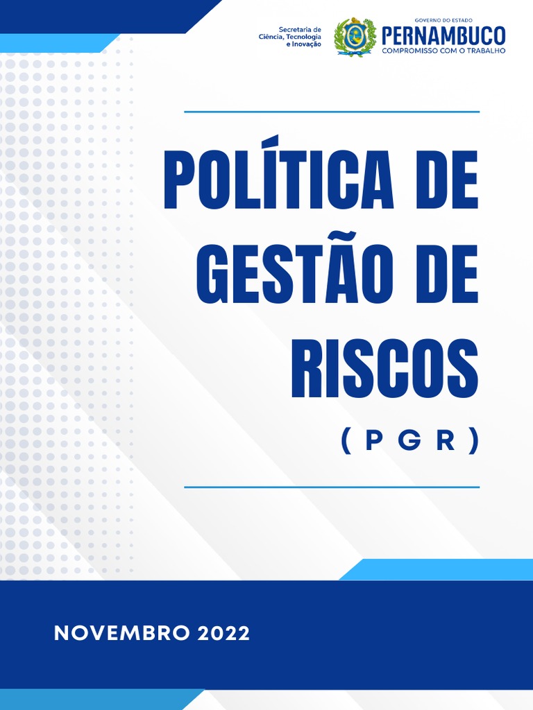 Politica de Gestão de Riscos PGR SECTI | PDF | Inovação | Comunicação