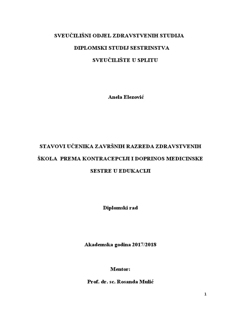 Diplomski Rad 2 | PDF