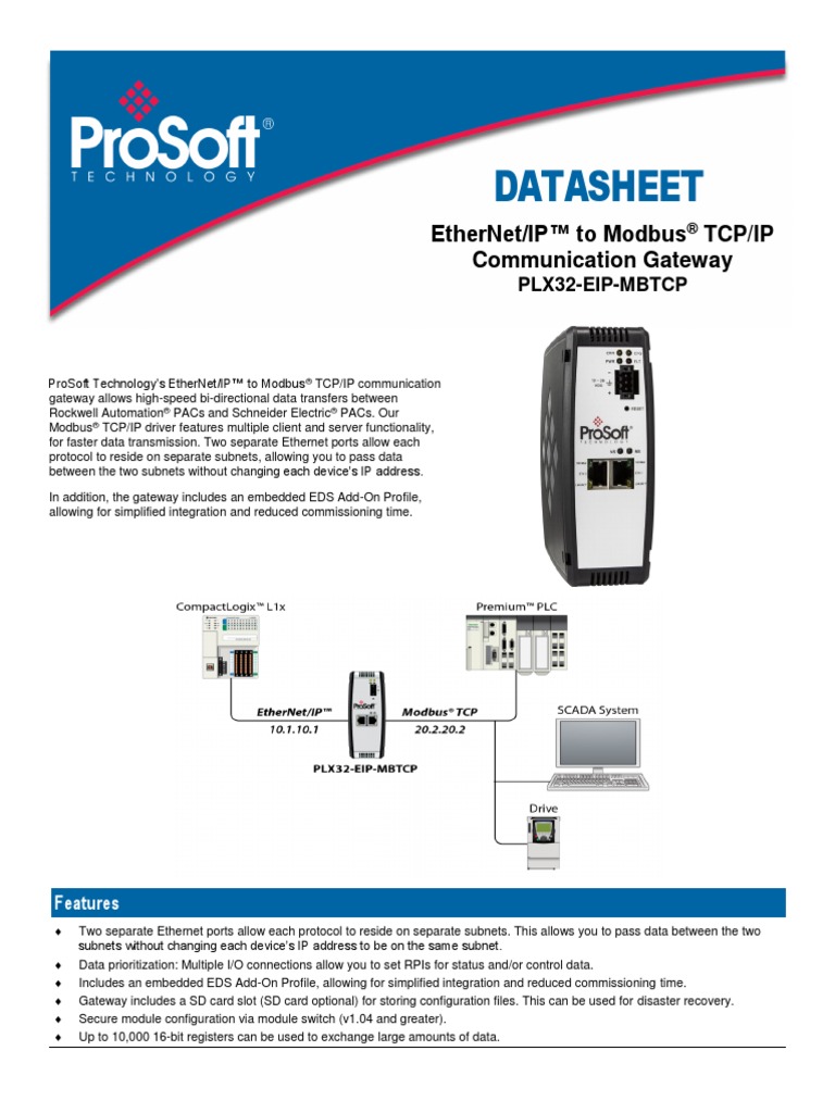 PLX32 Eip MBTCP DS | PDF | Computer Architecture | Information Technology