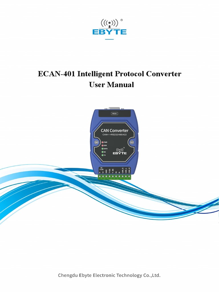 ECAN-401 User Manual-EN V1.1 PDF | PDF | Computer Science | Network Protocols