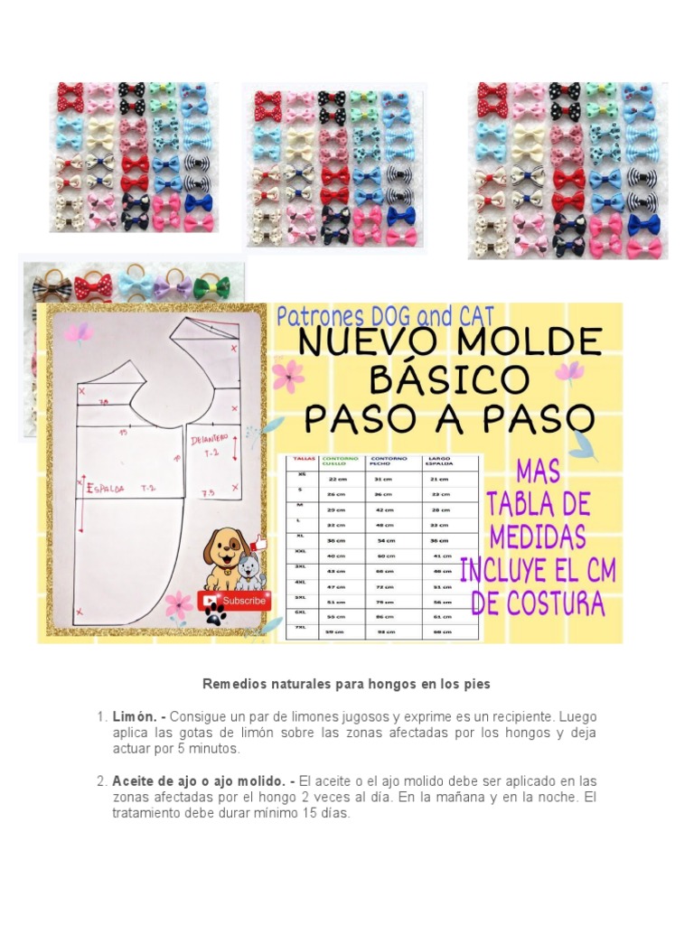 Molde para Mandil | PDF | Alimentos | Hueso