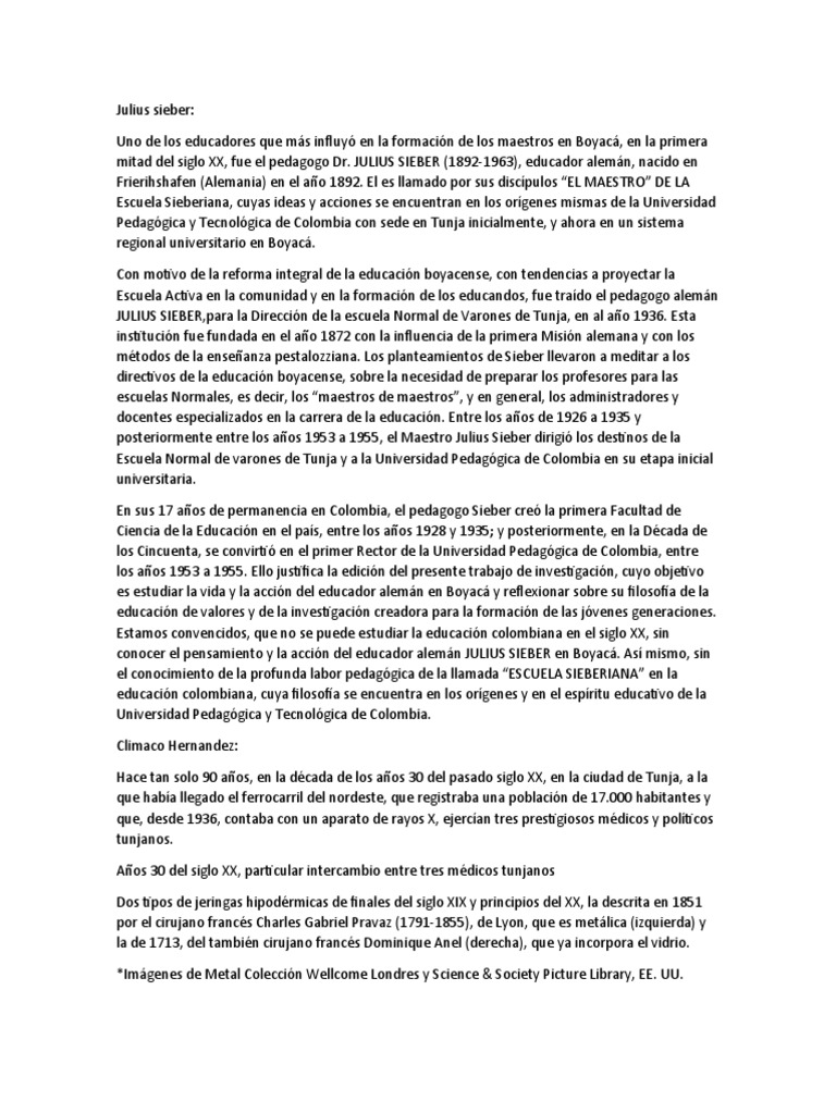 Julius Sieber | PDF | Colombia