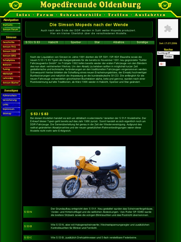 Simson Modelle Nachwende | PDF