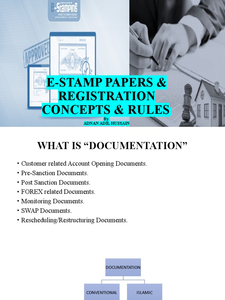 E-Stamping & Registration | PDF | Mortgage Law | Will And Testament