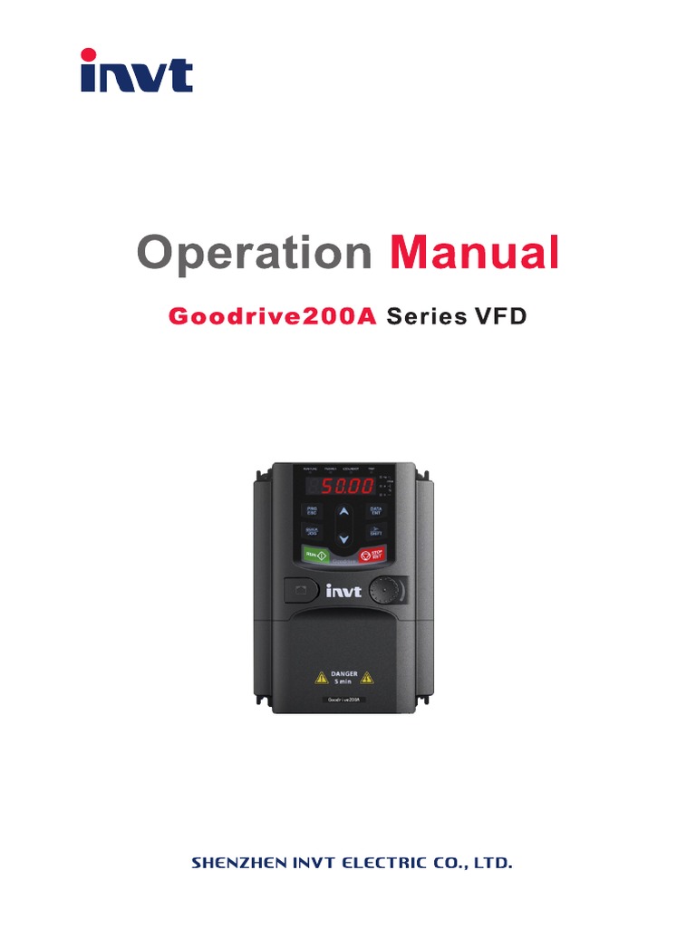 Parte 1 Gd200a-Manual - V2.8 PDF | PDF | Electric Motor | Power Supply
