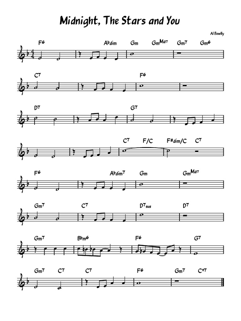 Midnight, The Stars and You PDF | PDF