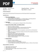 Experience Work Sheet Sample | PDF | Classroom | Teachers