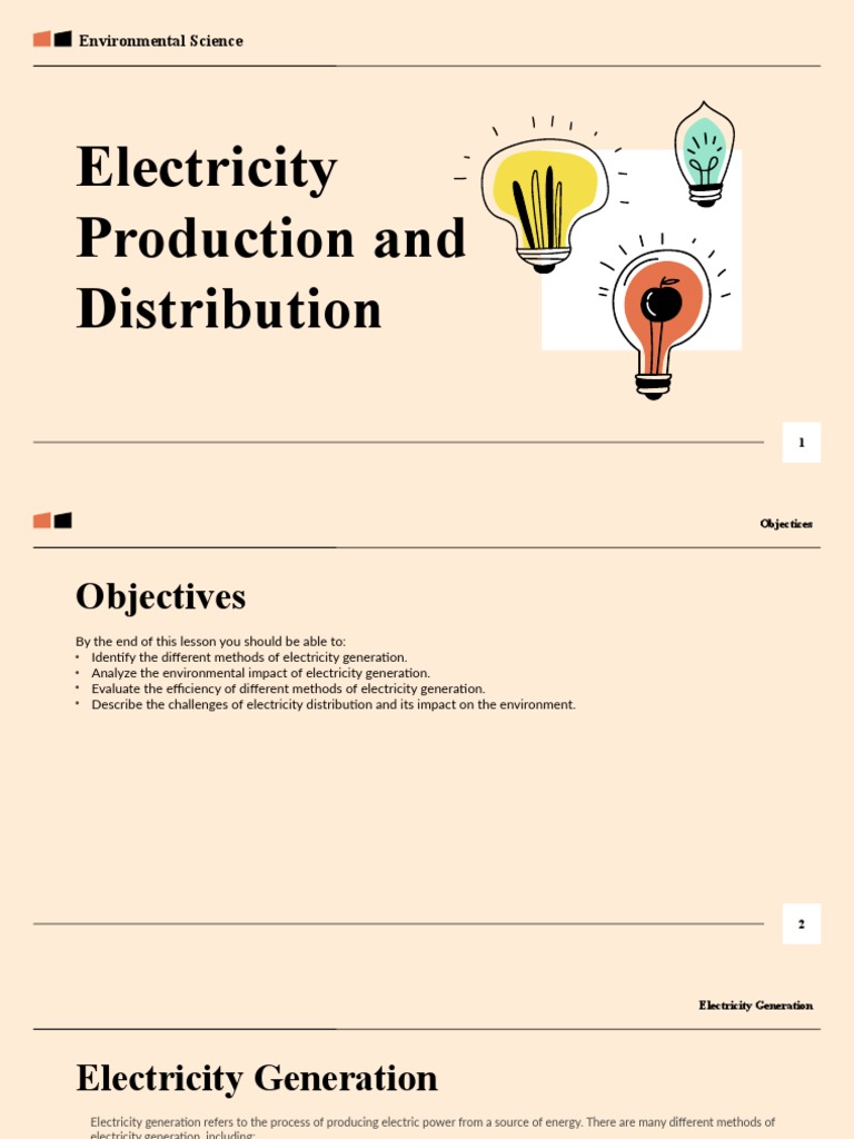 Elecricity Production and Generation | PDF | Electricity Generation ...