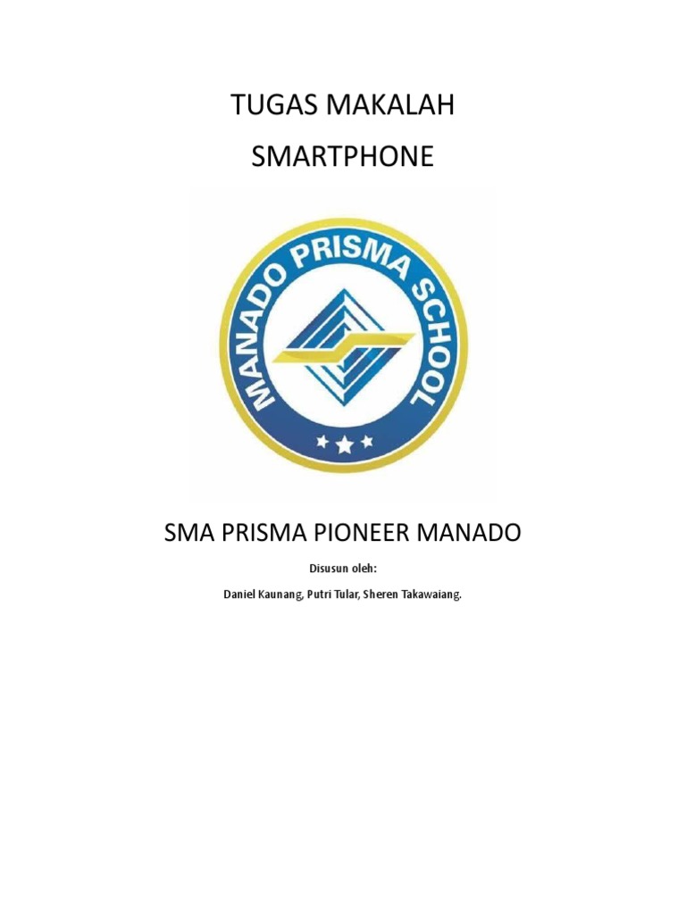 Makalah Smartphone SMA Prisma Manado | PDF | Komputer