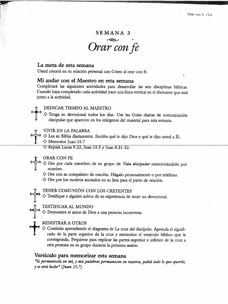 Semana 3 - Orar Con Fe PDF | PDF | Oración | Cristo (título)
