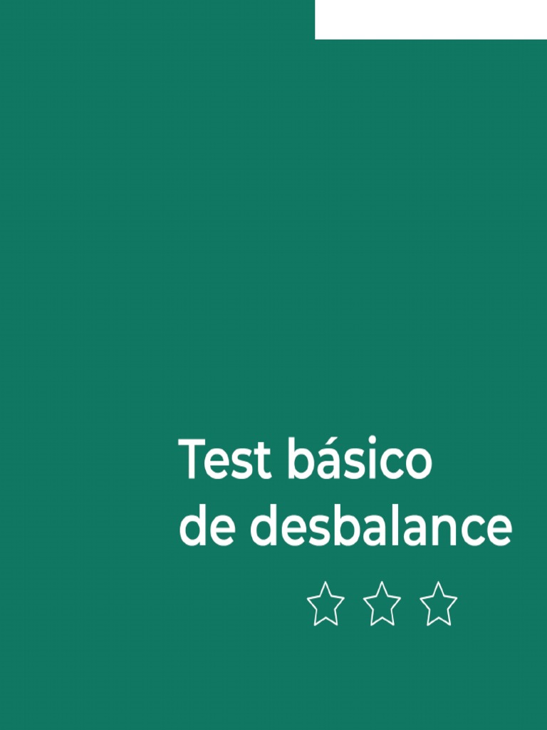 Test Desbalance Postural | PDF
