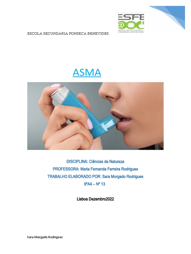Asma - Relatorio CN | PDF | Asma | Especialidades médicas