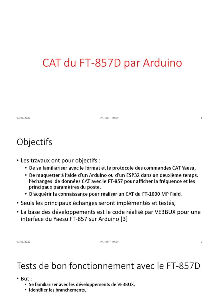 CAT Arduino FT 857D V2 | PDF | Arduino | Électronique