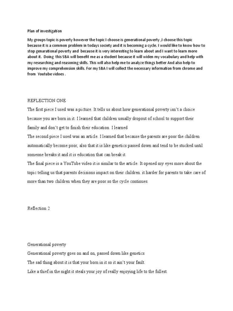 Mashonda SBA | PDF | Poverty | Poverty & Homelessness