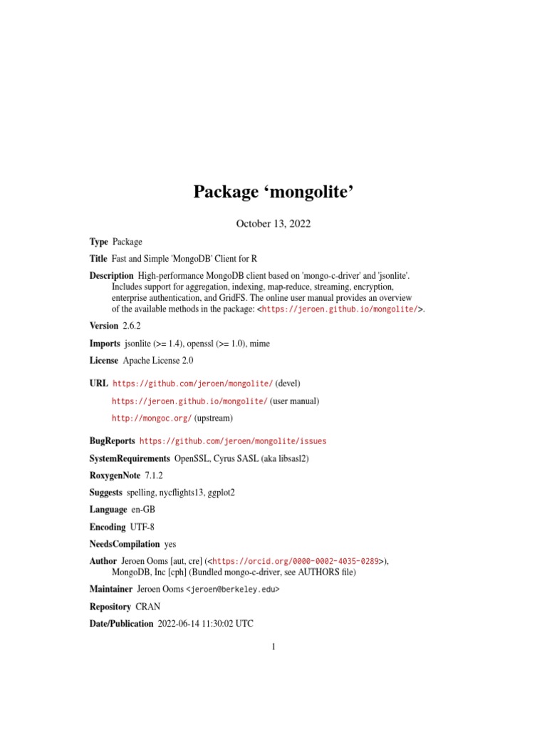 Mongolite | PDF | Mongo Db | Computer File Mongolite | PDF | Mongo Db | Computer File