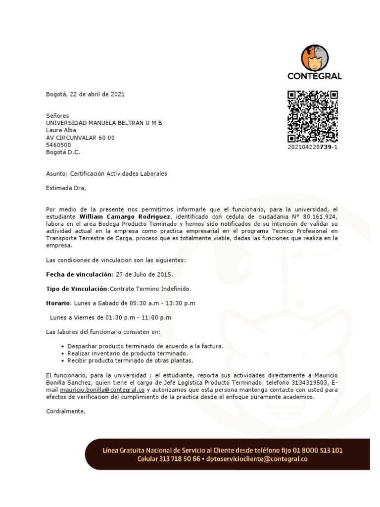 William Camargo Carta | PDF