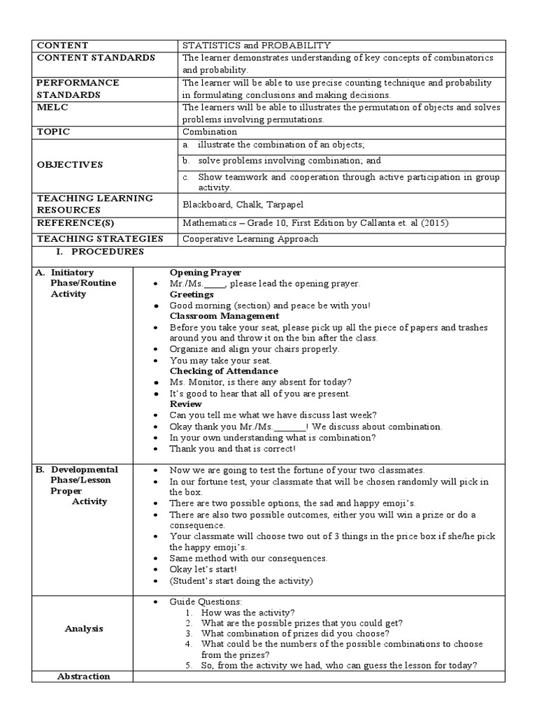 Combination | PDF | Learning | Cognitive Science