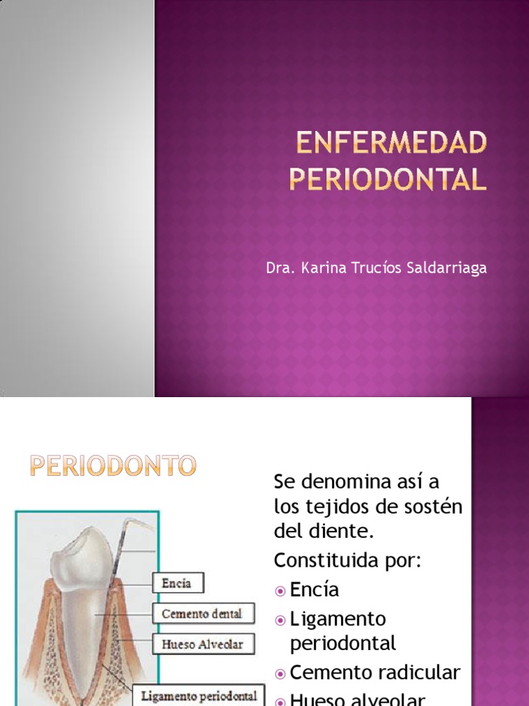 Clase de Enfermedad Periodontal | PDF | Ramas de Odontología | Medicina ...