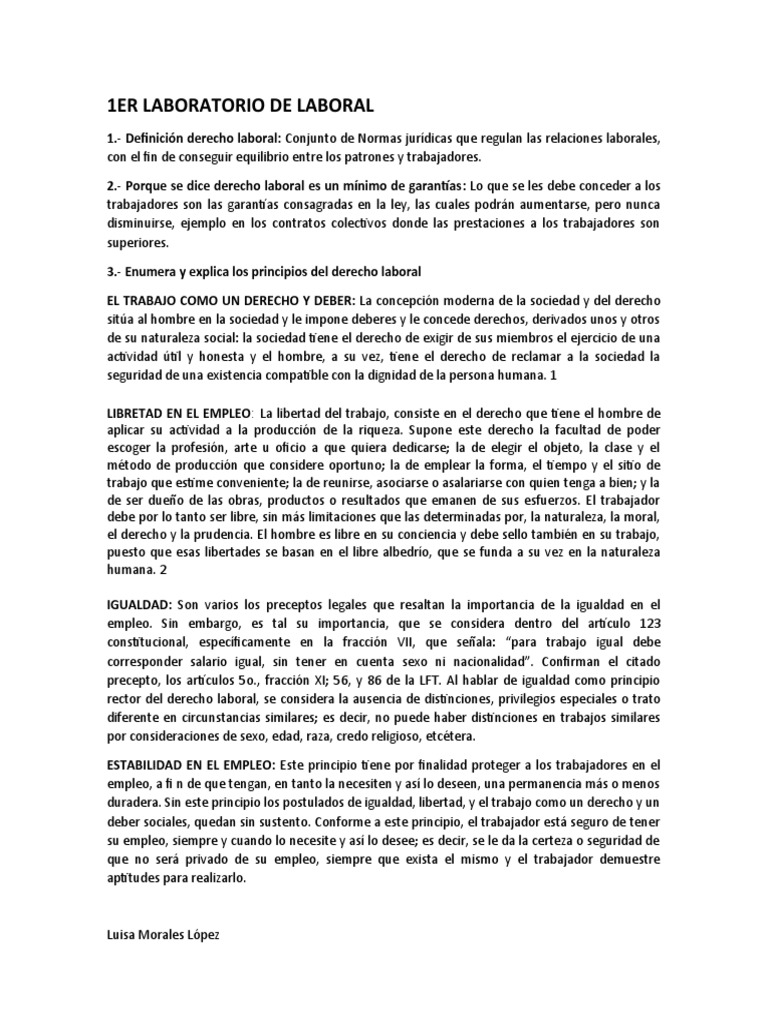 Laboratorio de Derecho Laboral | PDF | Derecho laboral | Salario