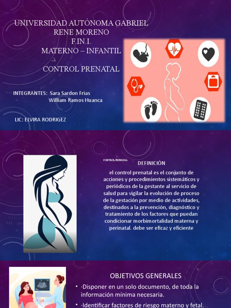 Guía de Control Prenatal Integral | PDF | El embarazo | Reproducción humana