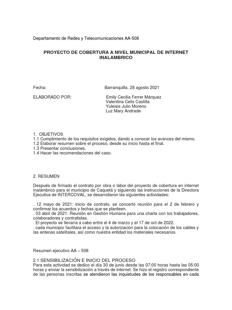 Informe Ejec. Cor | PDF | Gestión de registros