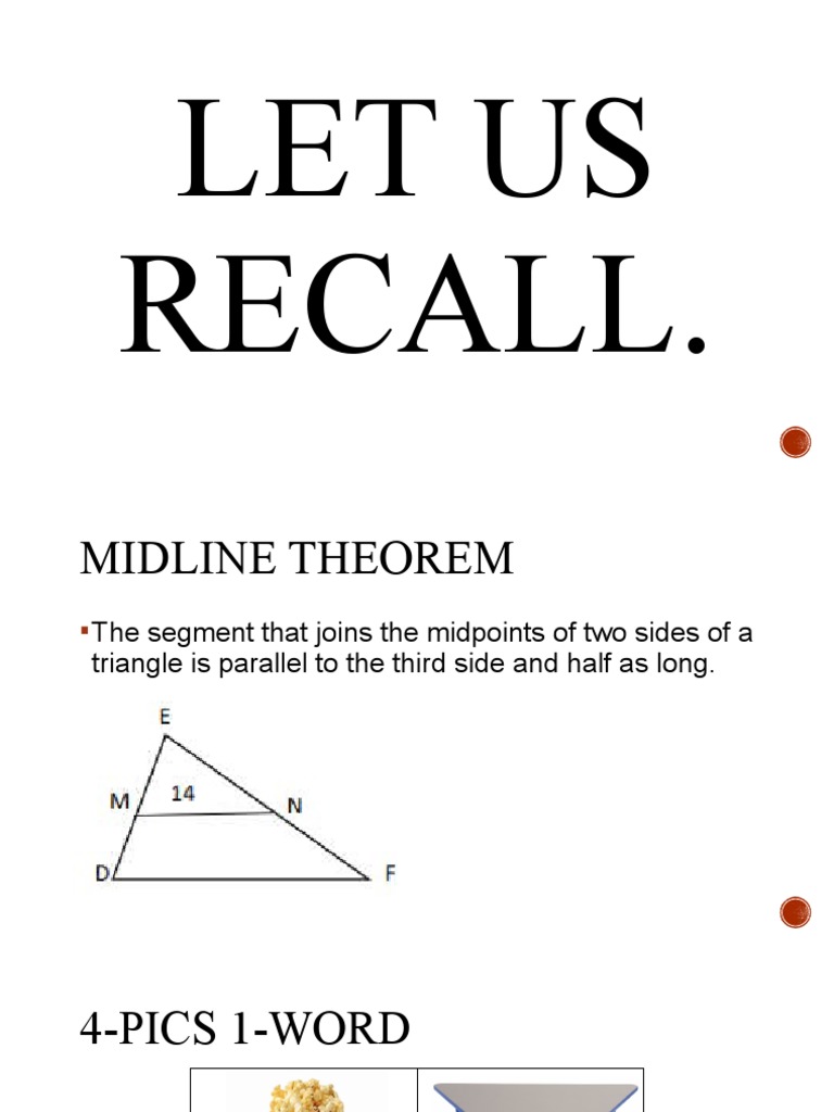 Median Theorem | PDF | Mathematical Proof | Mathematics