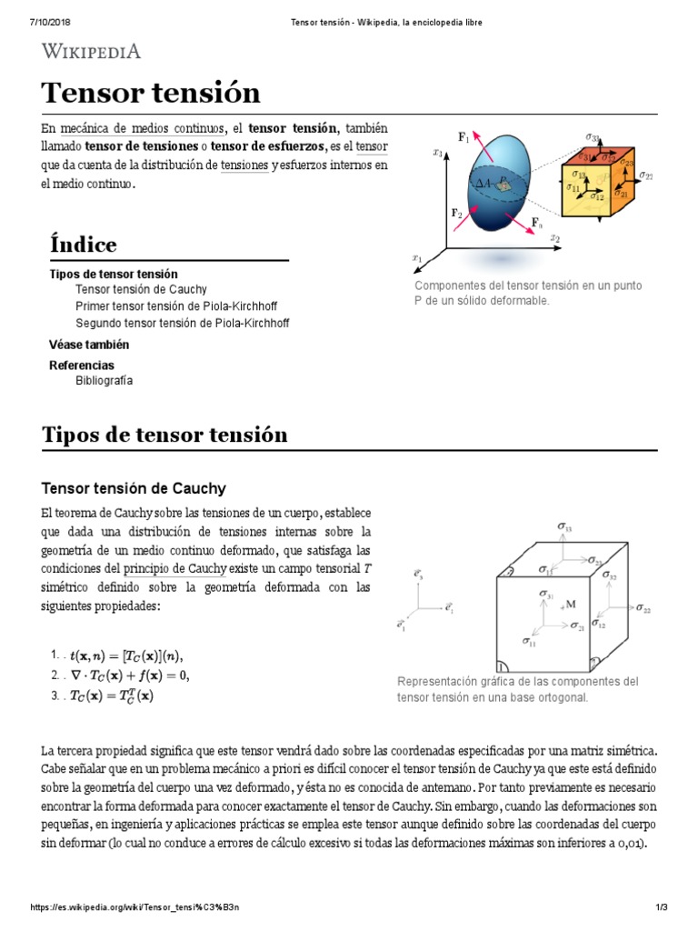 Tensor Tension - W | PDF | Ingeniería mecánica | Análisis matemático