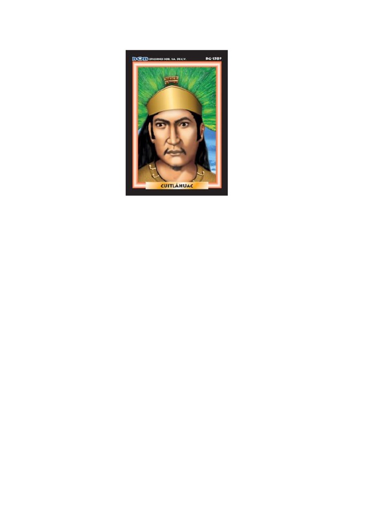 Biografía de Cuitláhuac | PDF