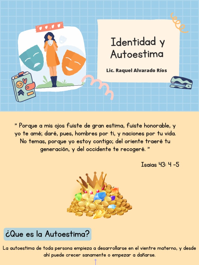 Identidad y Autoestima en Niños y Adolescentes | PDF | Autoestima ...