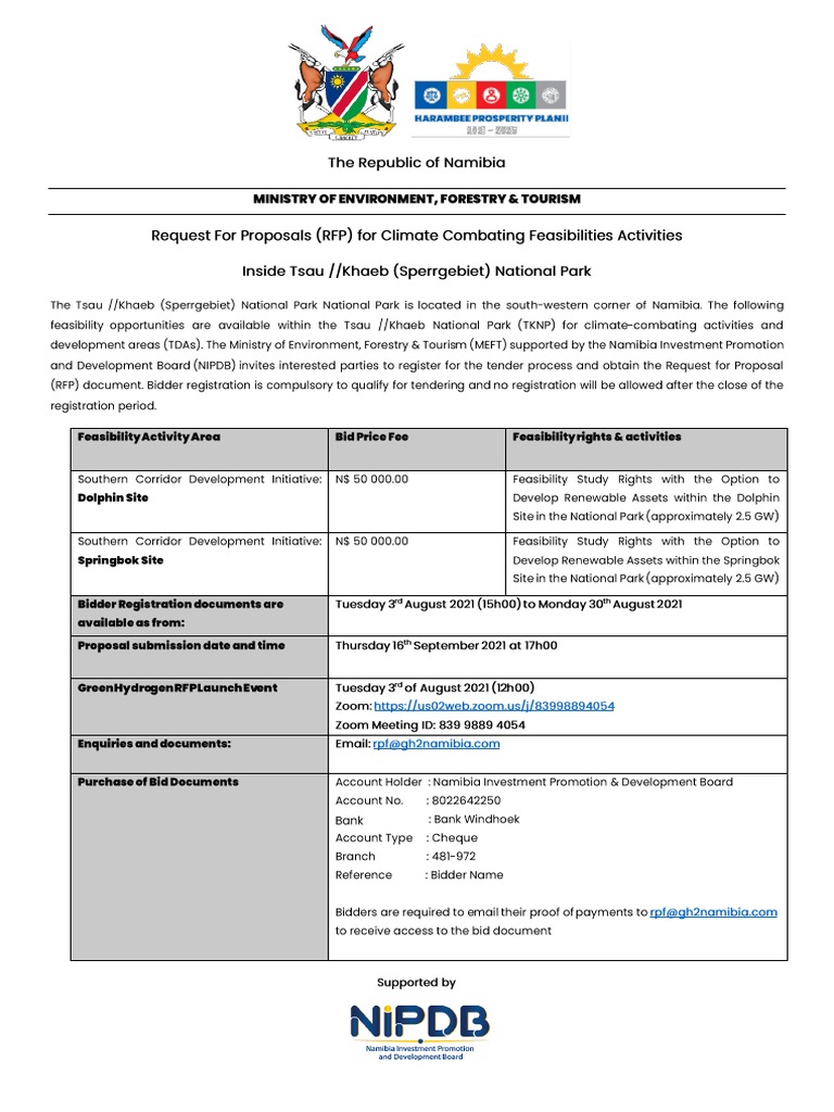 SCDI RFP Advert Fix | PDF
