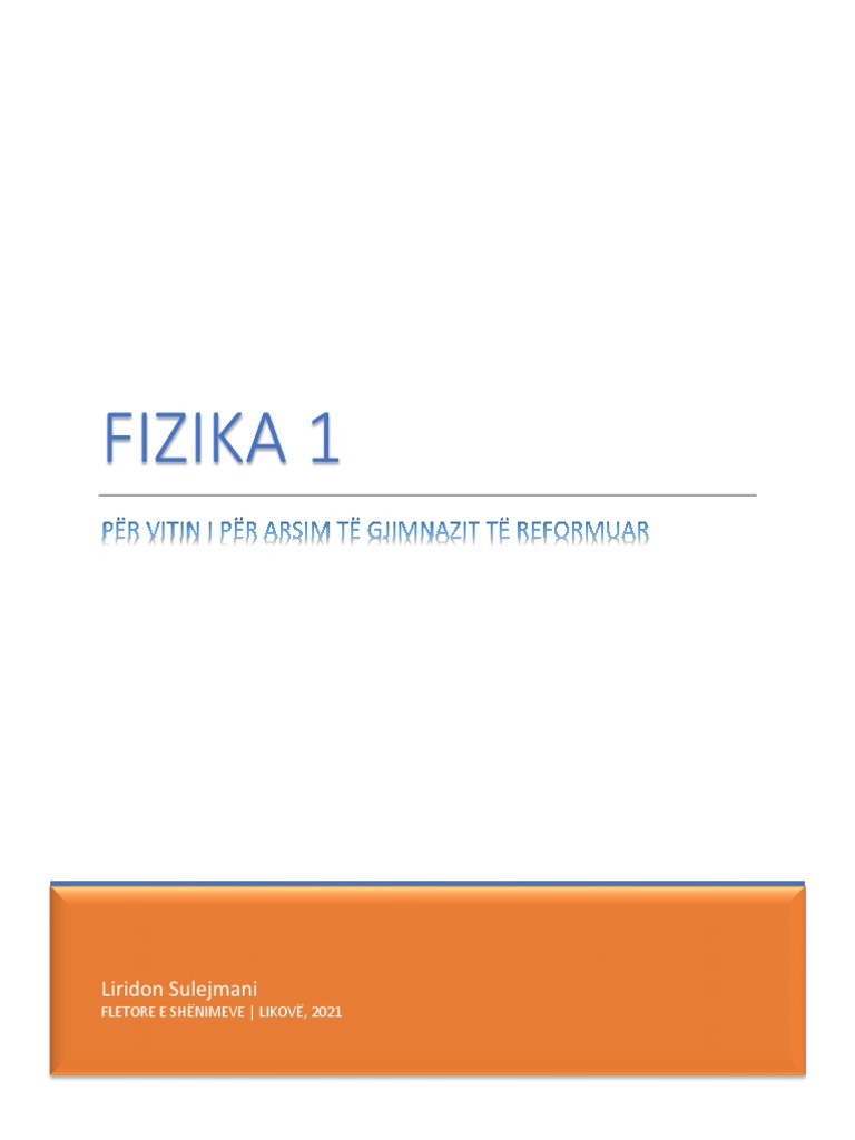 Fletore Për Shënime, Viti 1, Gjimnaz | PDF