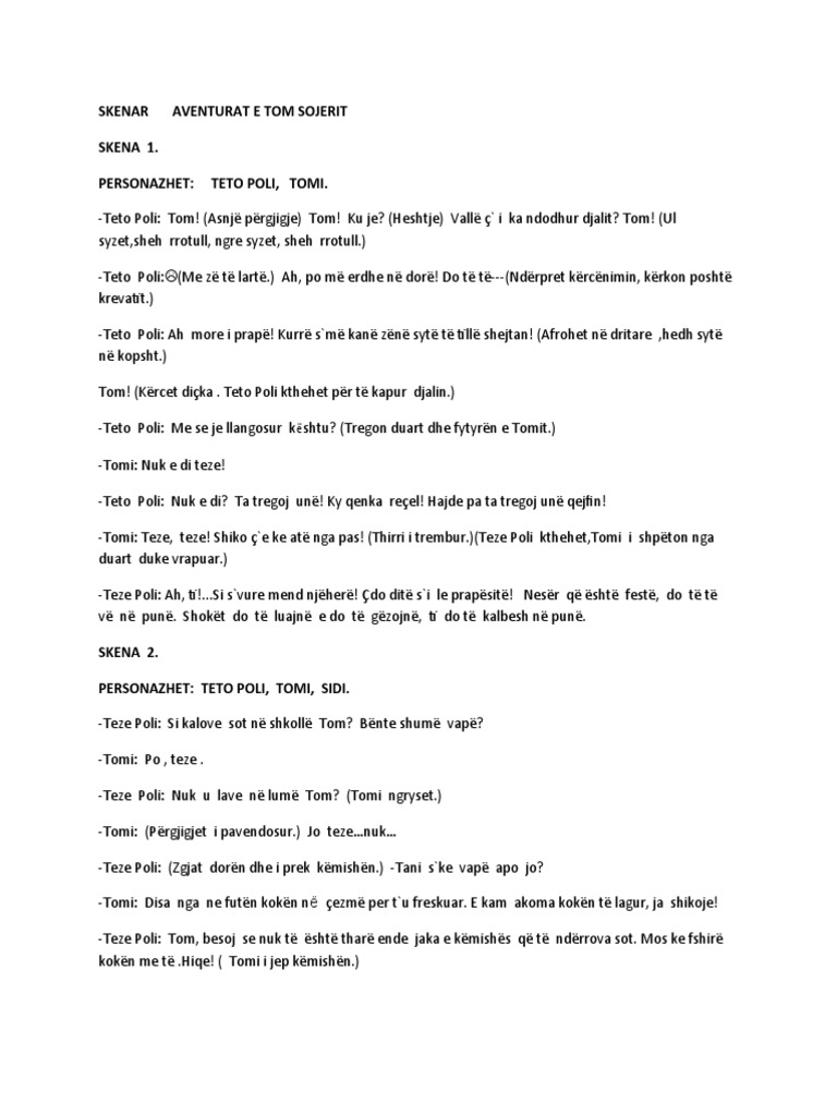 Aventurat e Tom Sojerit | PDF