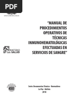 Control de Calidad en Inmunohematologia | PDF | Transfusión de sangre | Donación de sangre