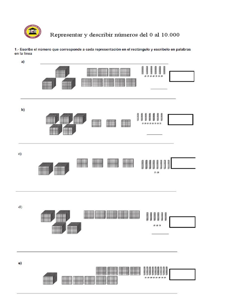 Valor Posicional: Números 0-10,000 | PDF