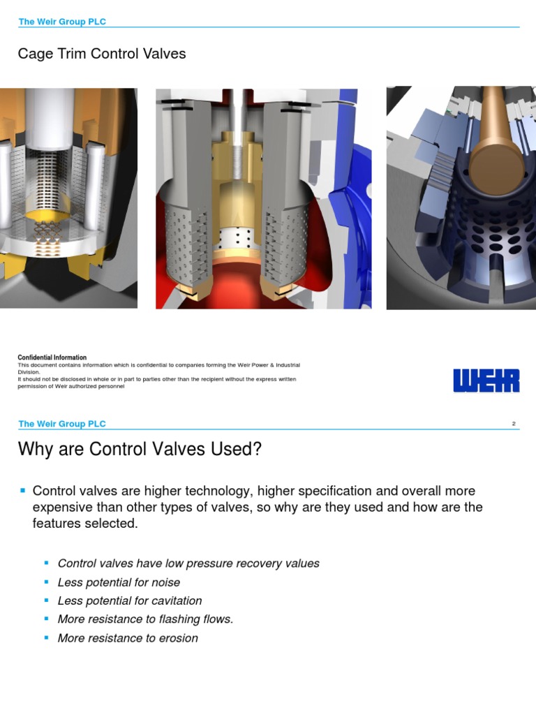 Cage Trim Valves | PDF | Valve | Fluid Dynamics