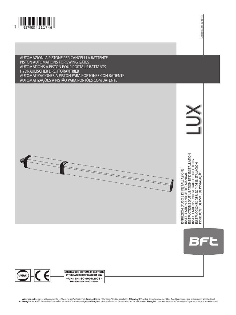 Manual LUX PDF | PDF | Automatización | Ingenieria Eléctrica