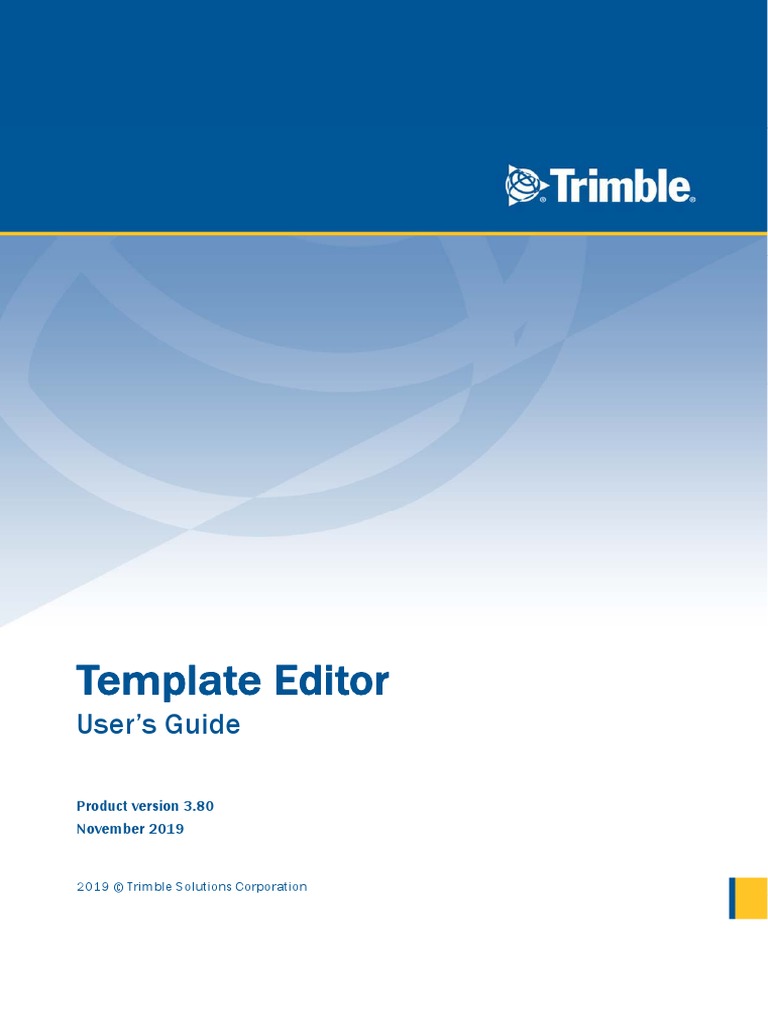 TE USG 380 en Template Editor User Guide | PDF | Page Layout | Computing