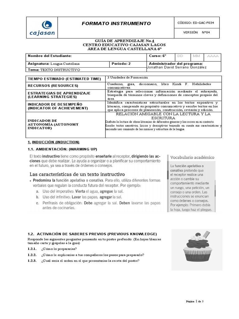 6°-G4 Texto Expositivo - Lengua Castellana y Lectura Crítica | PDF | Zapato | Rodilla