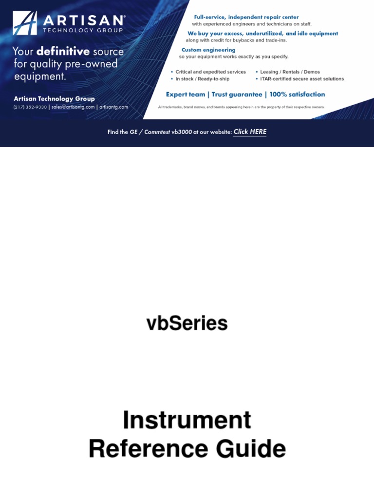 GE - Commtest Vbseries Reference Guide | PDF | Menu (Computing ... GE - Commtest Vbseries Reference Guide | PDF | Menu (Computing ...