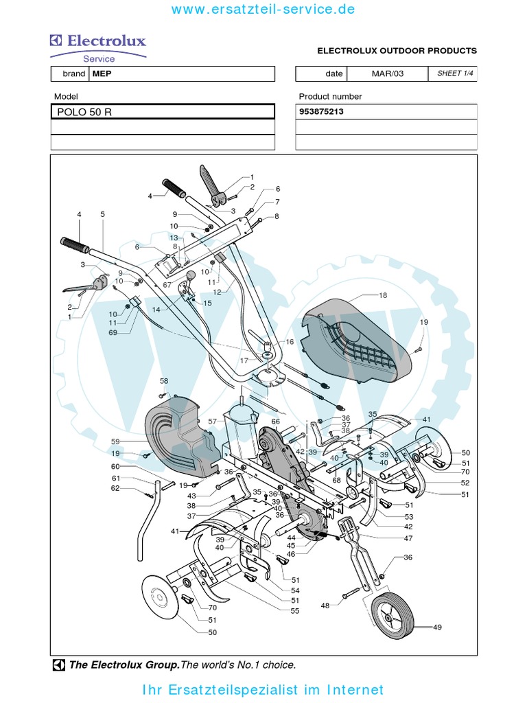 Motorhacke Mep, Polo 50R, 953875213, 2003-03, Tiller | PDF ...