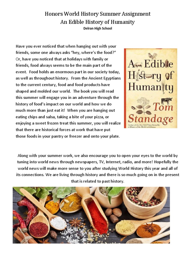 Honors World History Summer Assignment | PDF | Argument | Essays