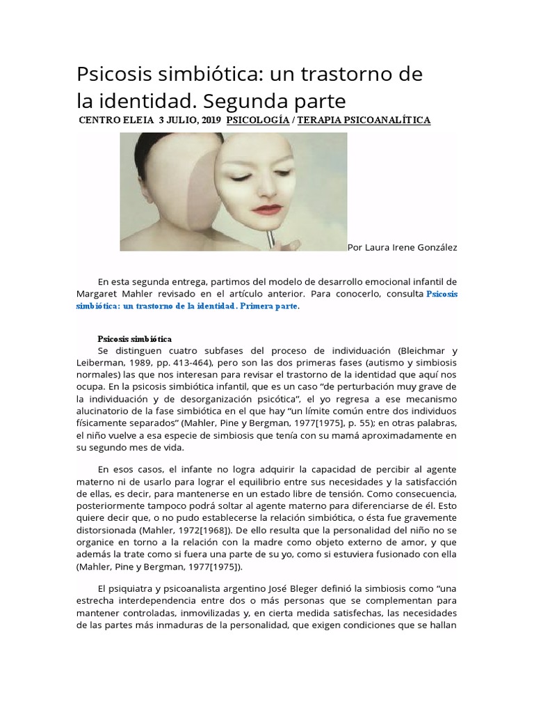 Psicosis Simbiótica | PDF | Psicosis | Psicoanálisis