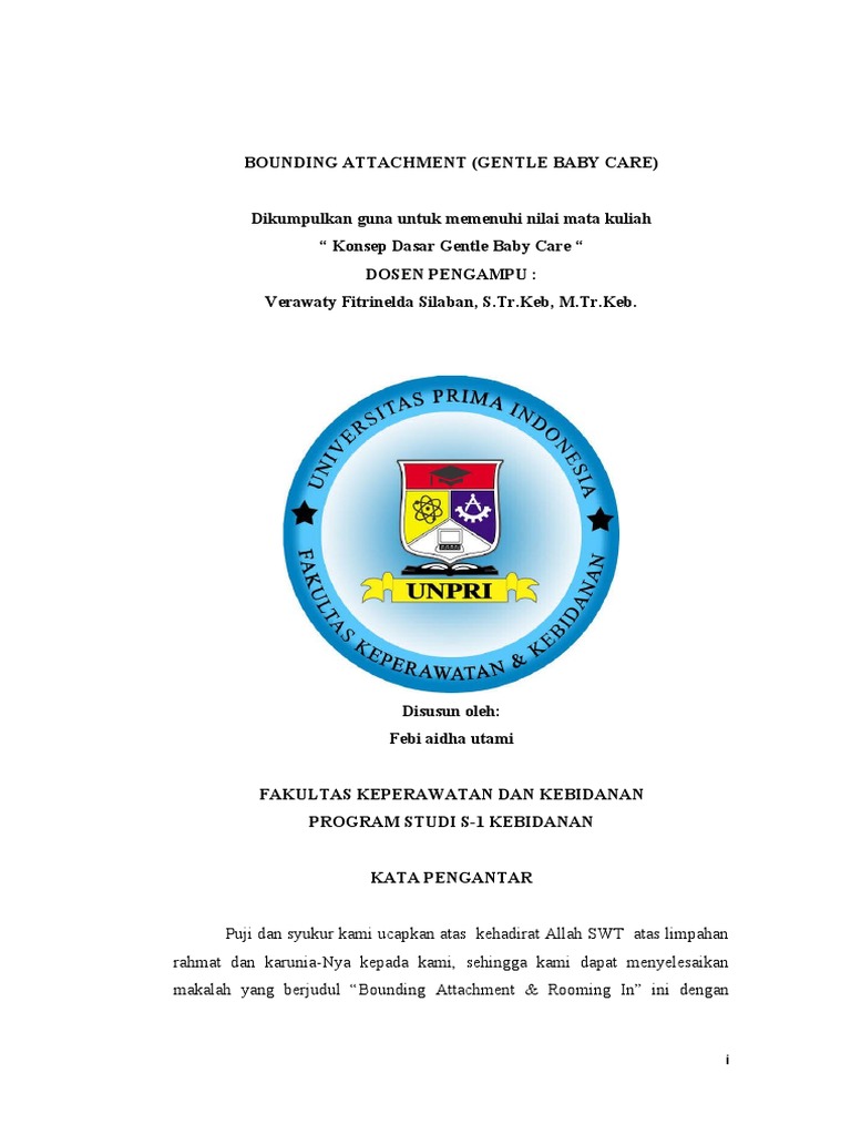 Bounding Attachment Dan Rooming in Docx | PDF | Karier & Perkembangan