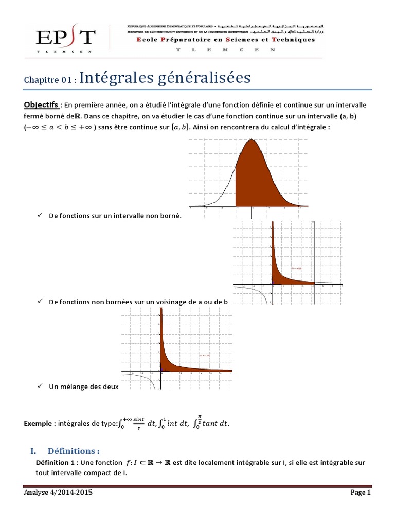 Critères de convergence des intégrales | PDF | Intégral | Limite ...