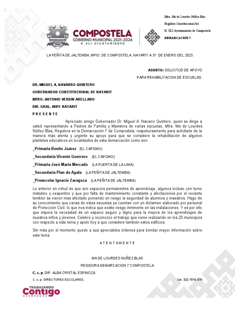 Oficios 2023 Al Gobernador | PDF | México
