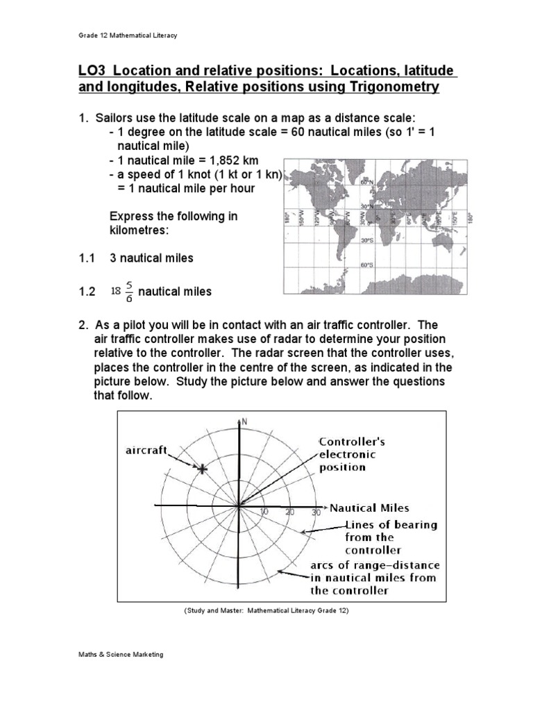 14 LO3 Location and Relative Positions | PDF | Map | Air Traffic Control